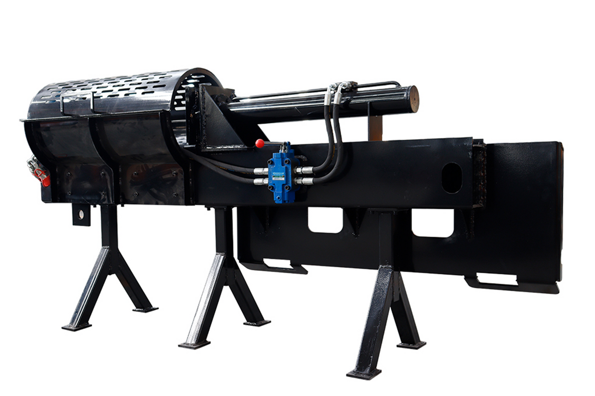 MMS Hydraulic Firewood Wood Processor Log Splitter Attachment for Skid ...