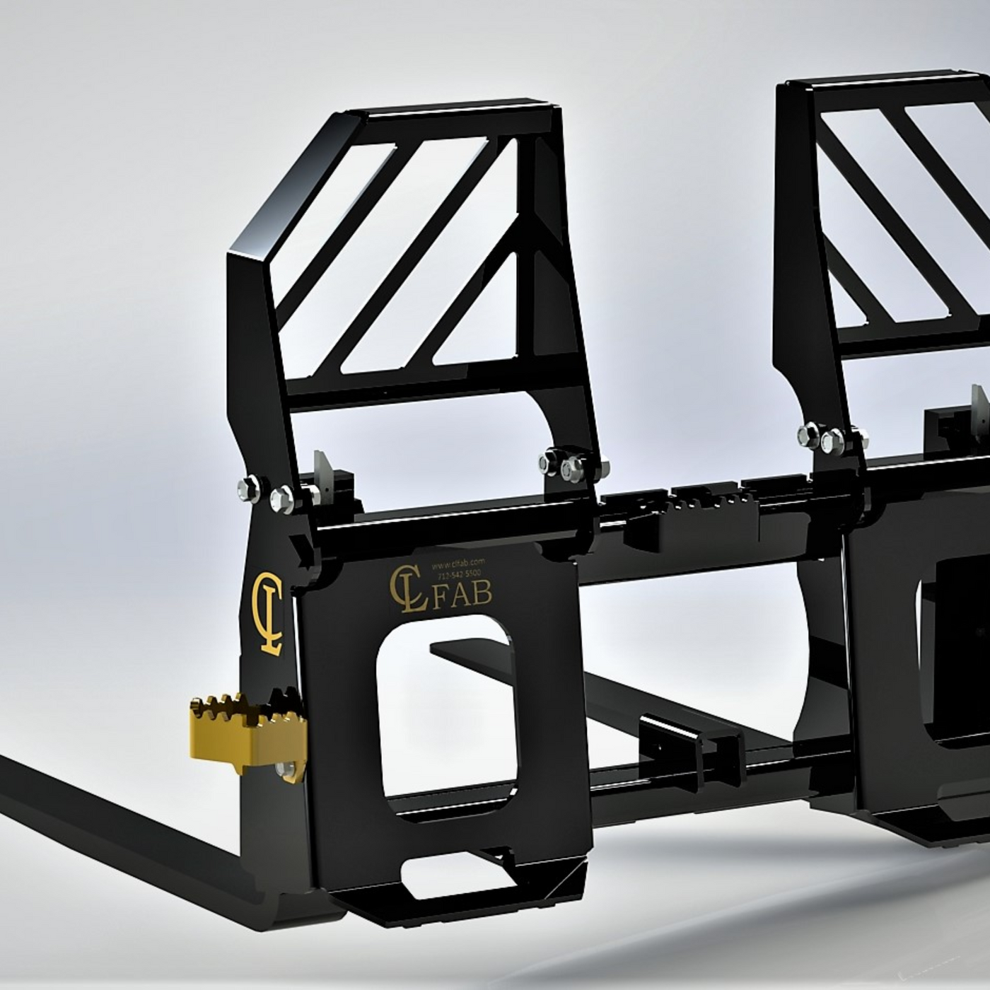 EZ-PALLET FORKS For Skid Steer and Tractor Loaders. Patented Single Pi ...