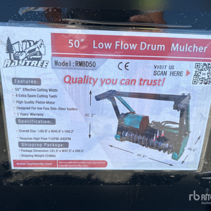 Raytree RMBD50 50 in Drum Mulcher Skid Steer | Raytree — Bulldozer Attachments