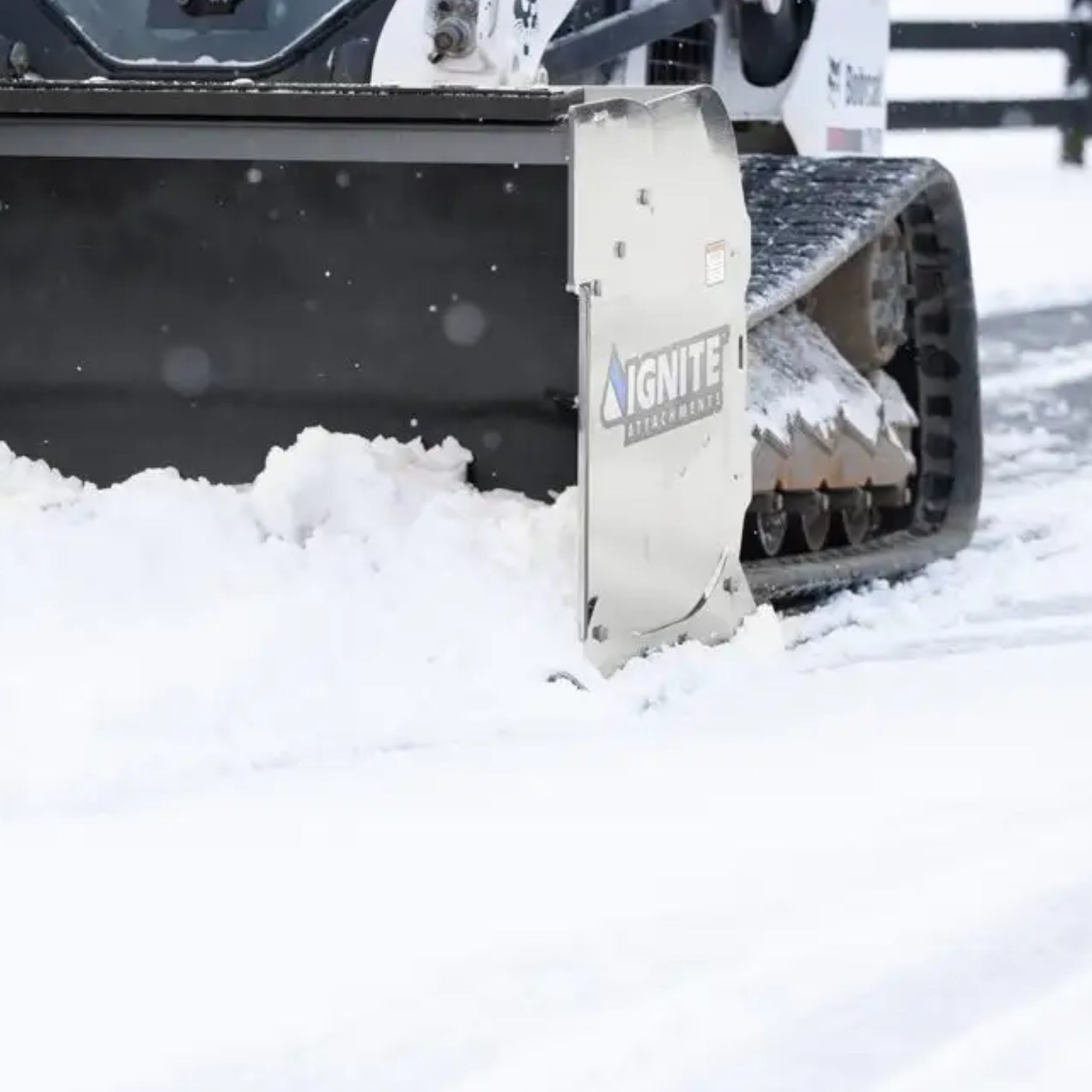 7 Foot Snow Pusher | Ignite Attachments — Bulldozer Attachments